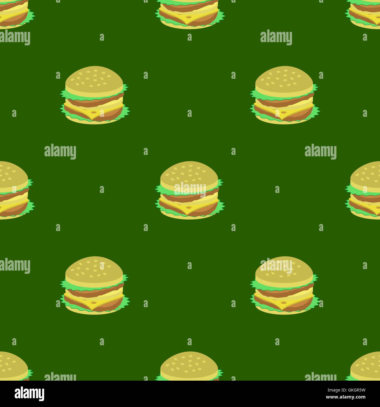 Vector Hamburger Seamless Pattern Stock Vector Image & Art - Alamy