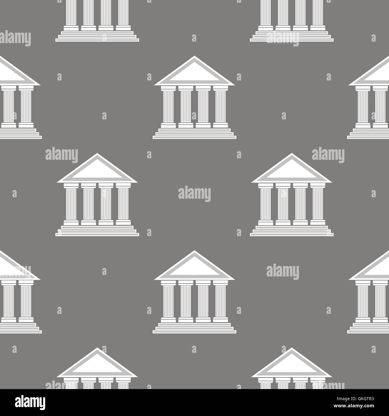 Greek Temple Icon Seamless Pattern Stock Vector Image & Art - Alamy