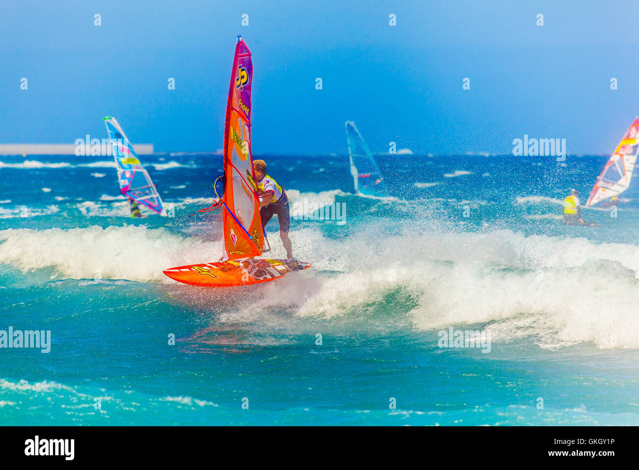 PWA world windsurfing championship Stock Photo - Alamy
