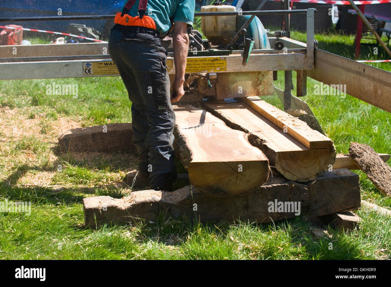 Saw mill worker hi-res stock photography and images - Alamy