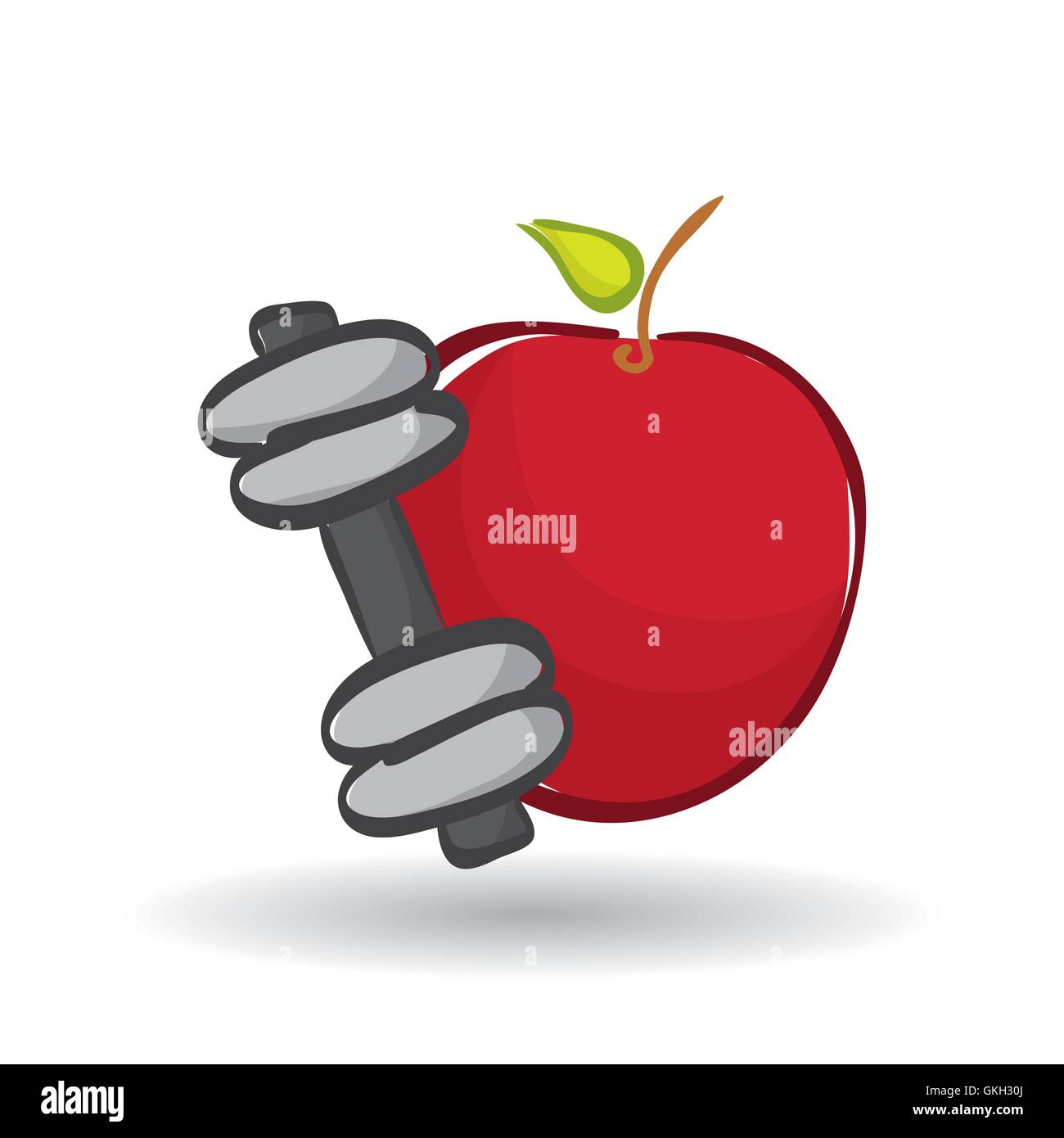 Healthy lifestyle design over white background, vector illustration ...