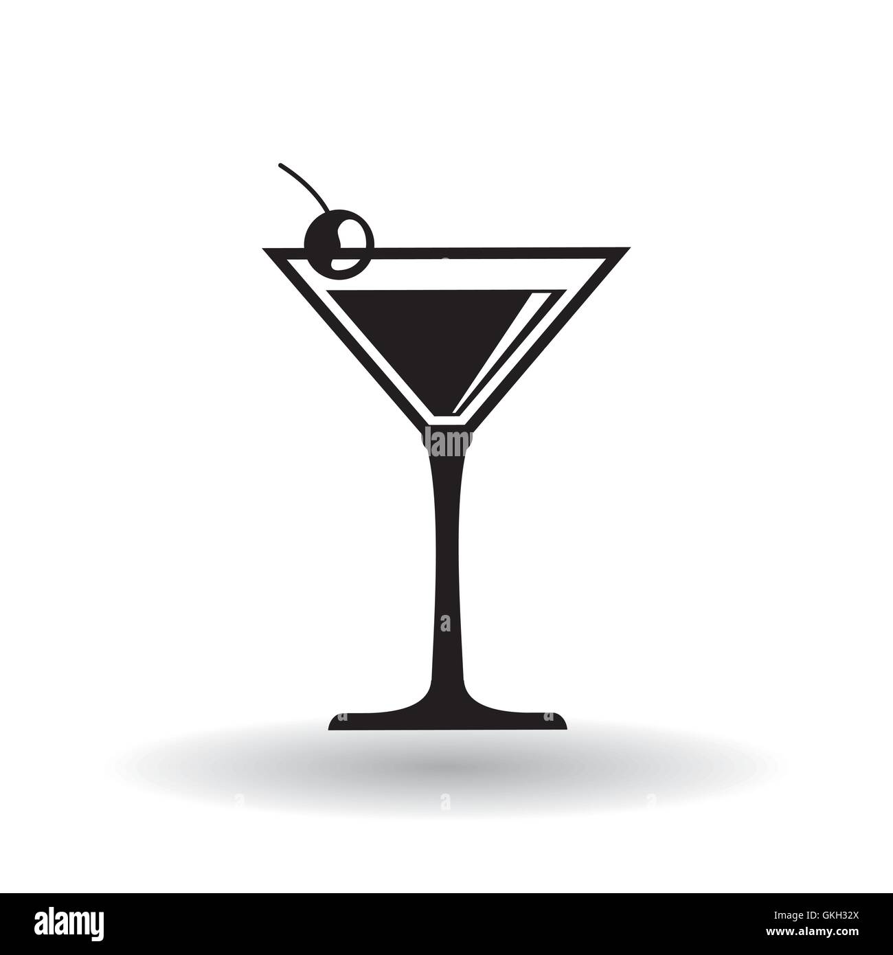 cocktail design over white background, vector illustration Stock Vector ...