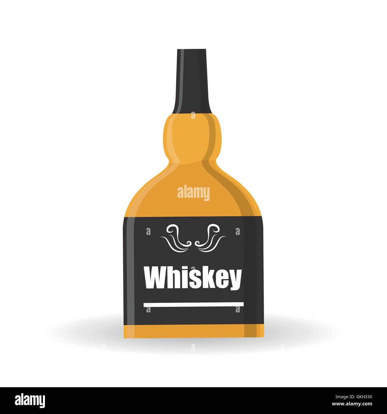 whiskey design over white background, vector illustration Stock Vector ...