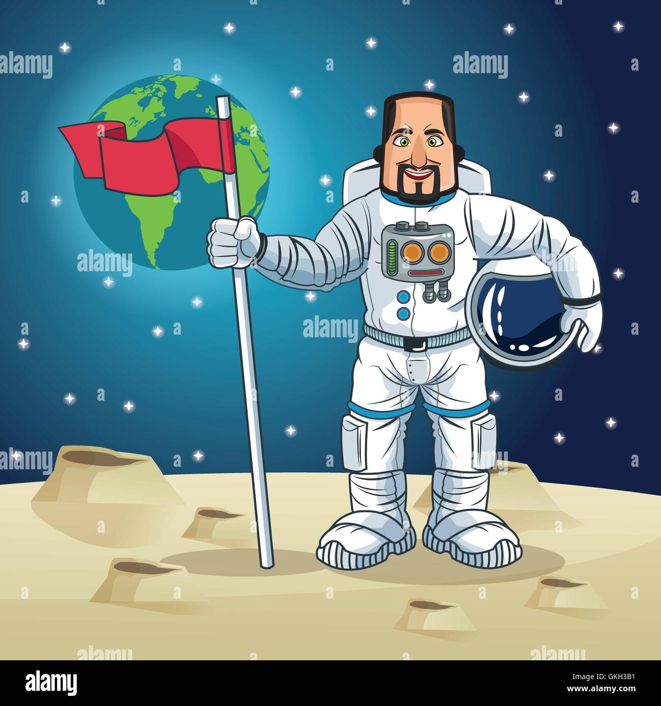 Astronaut space cartoon design Stock Vector Image & Art - Alamy