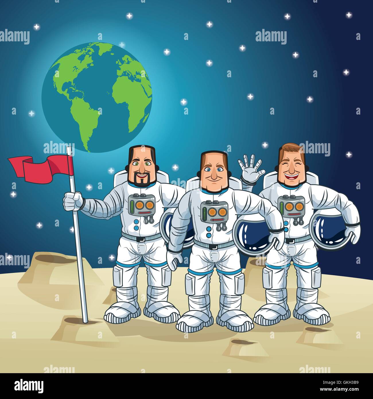 Astronaut space cartoon design Stock Vector Image & Art - Alamy
