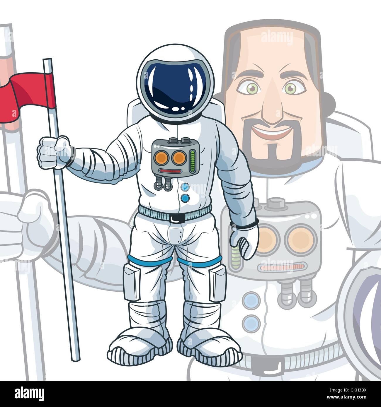 Astronaut space cartoon design Stock Vector Image & Art - Alamy