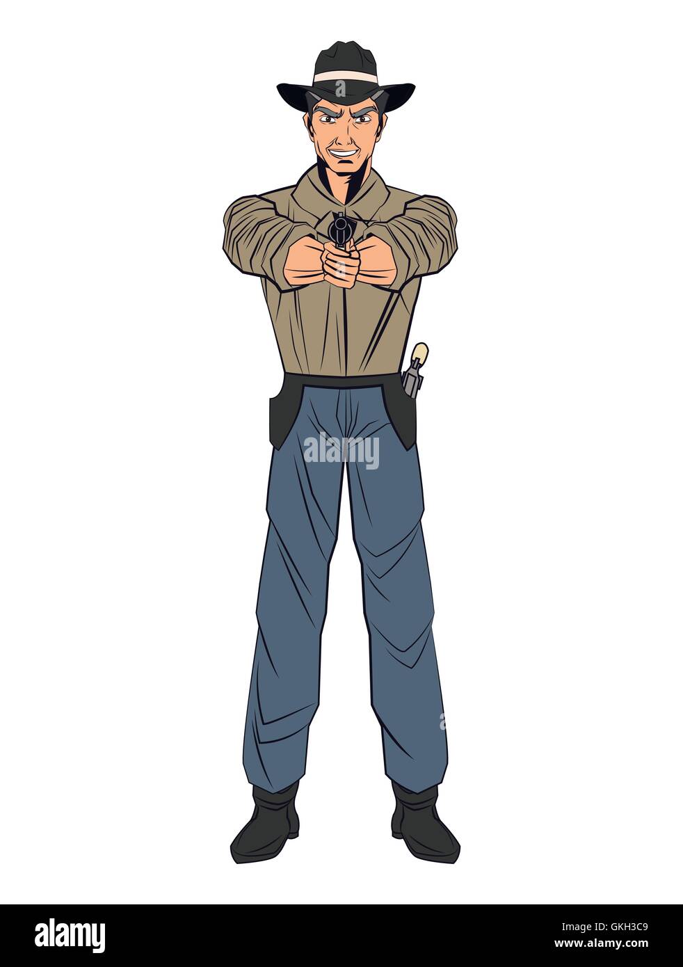 Cowboy man cartoon design Stock Vector Image & Art - Alamy