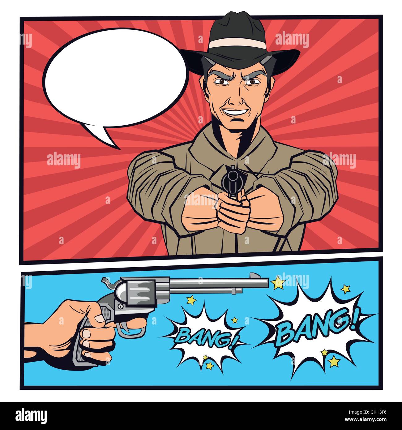 Cowboy comic bubble cartoon design Stock Vector Image & Art - Alamy
