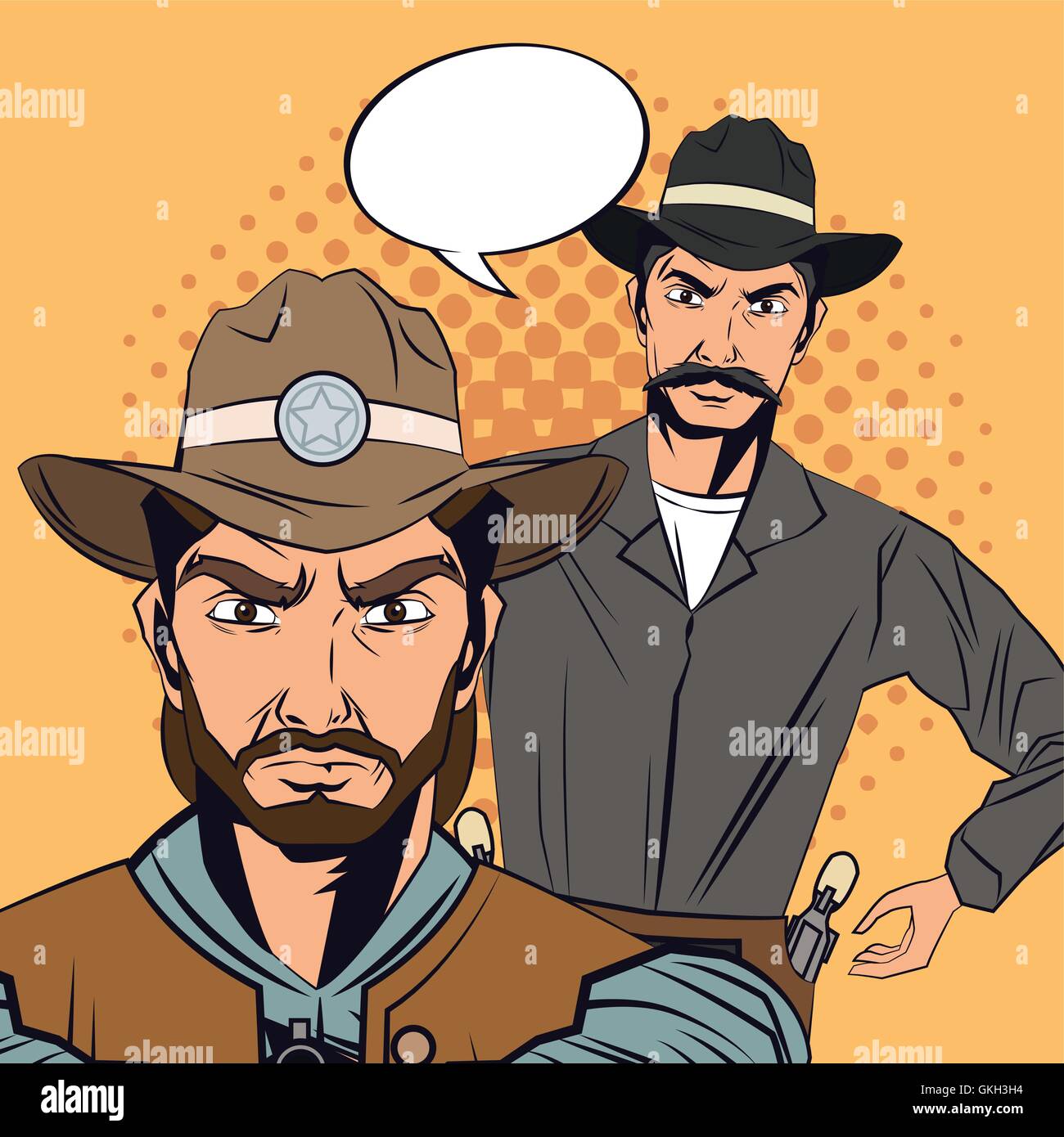 Cowboy man cartoon bubble design Stock Vector Image & Art - Alamy