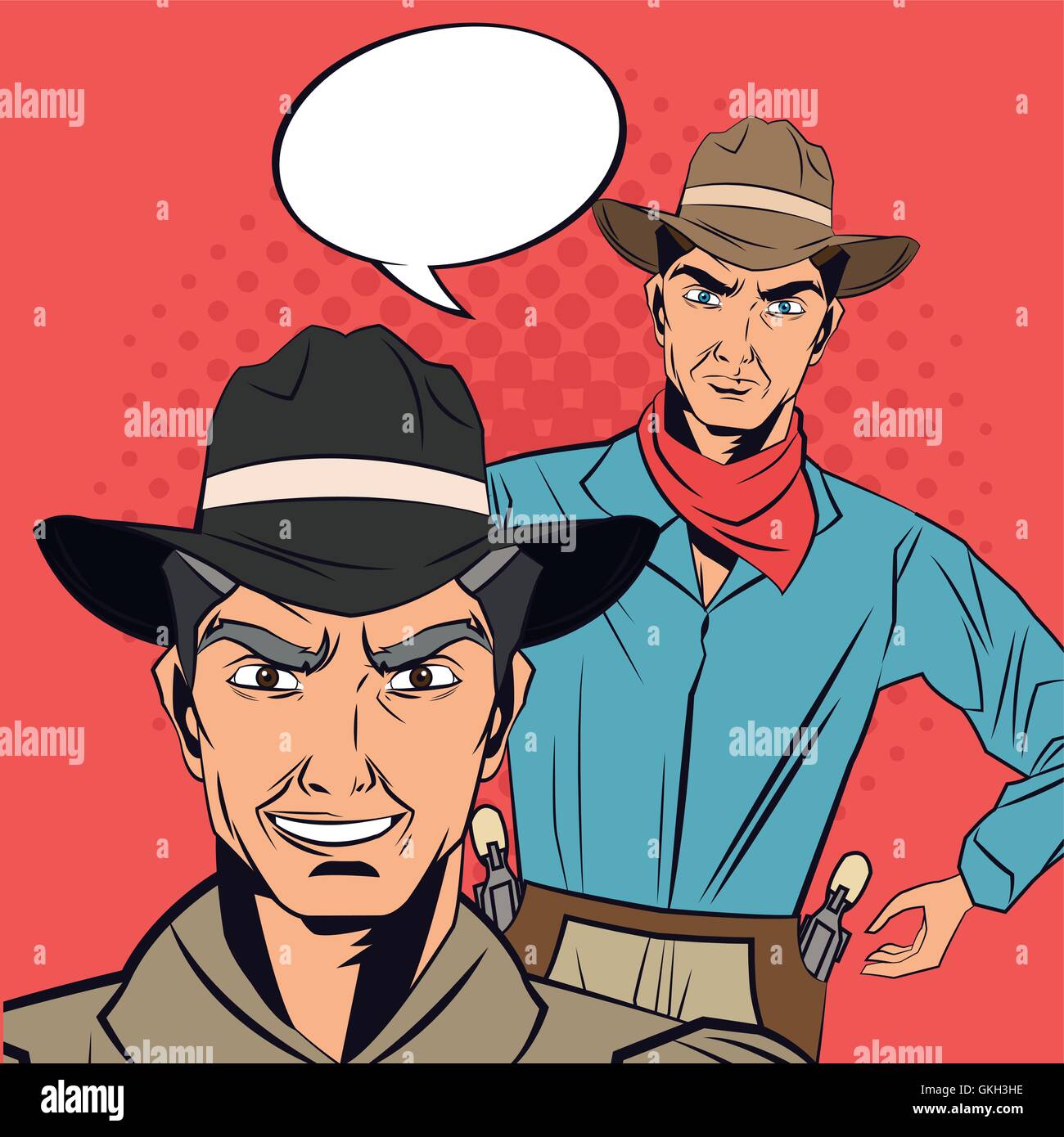 Cowboy man cartoon bubble design Stock Vector Image & Art - Alamy
