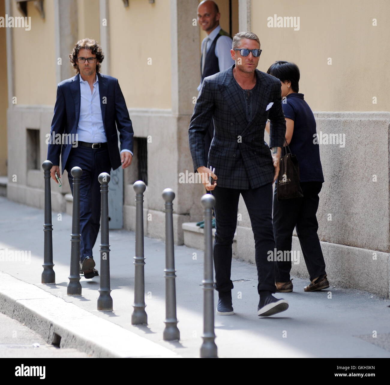 Lapo Elkann leaves the Four Seasons Hotel Milan in his car to go ...