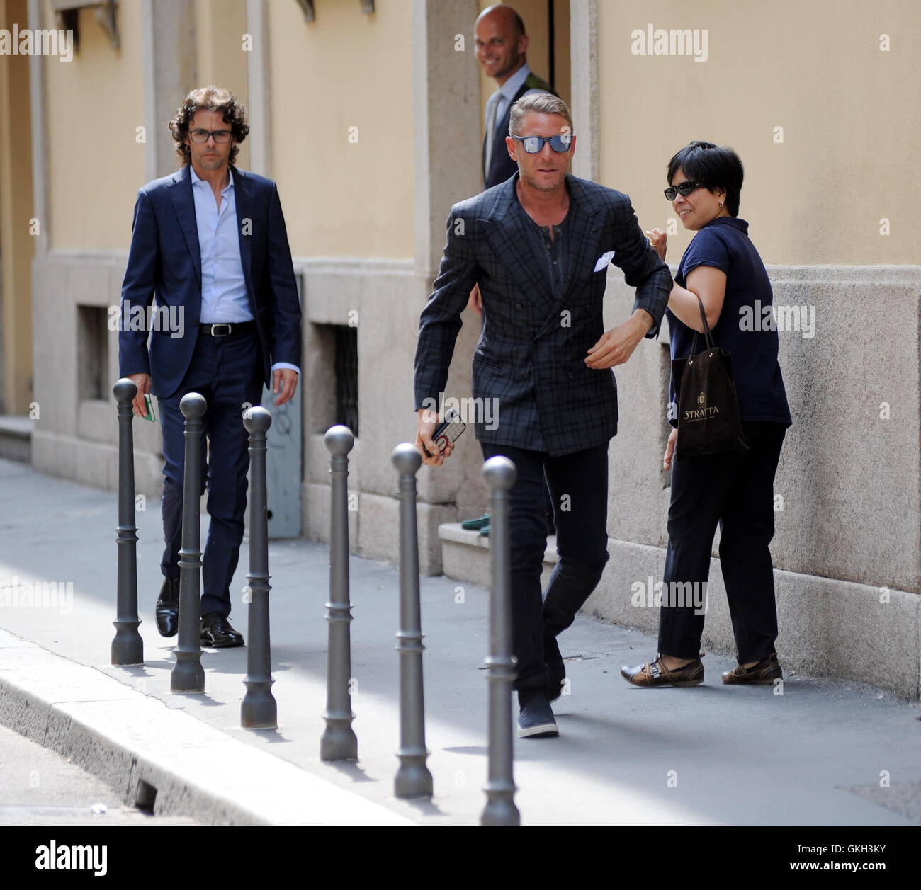 Lapo Elkann leaves the Four Seasons Hotel Milan in his car to go ...