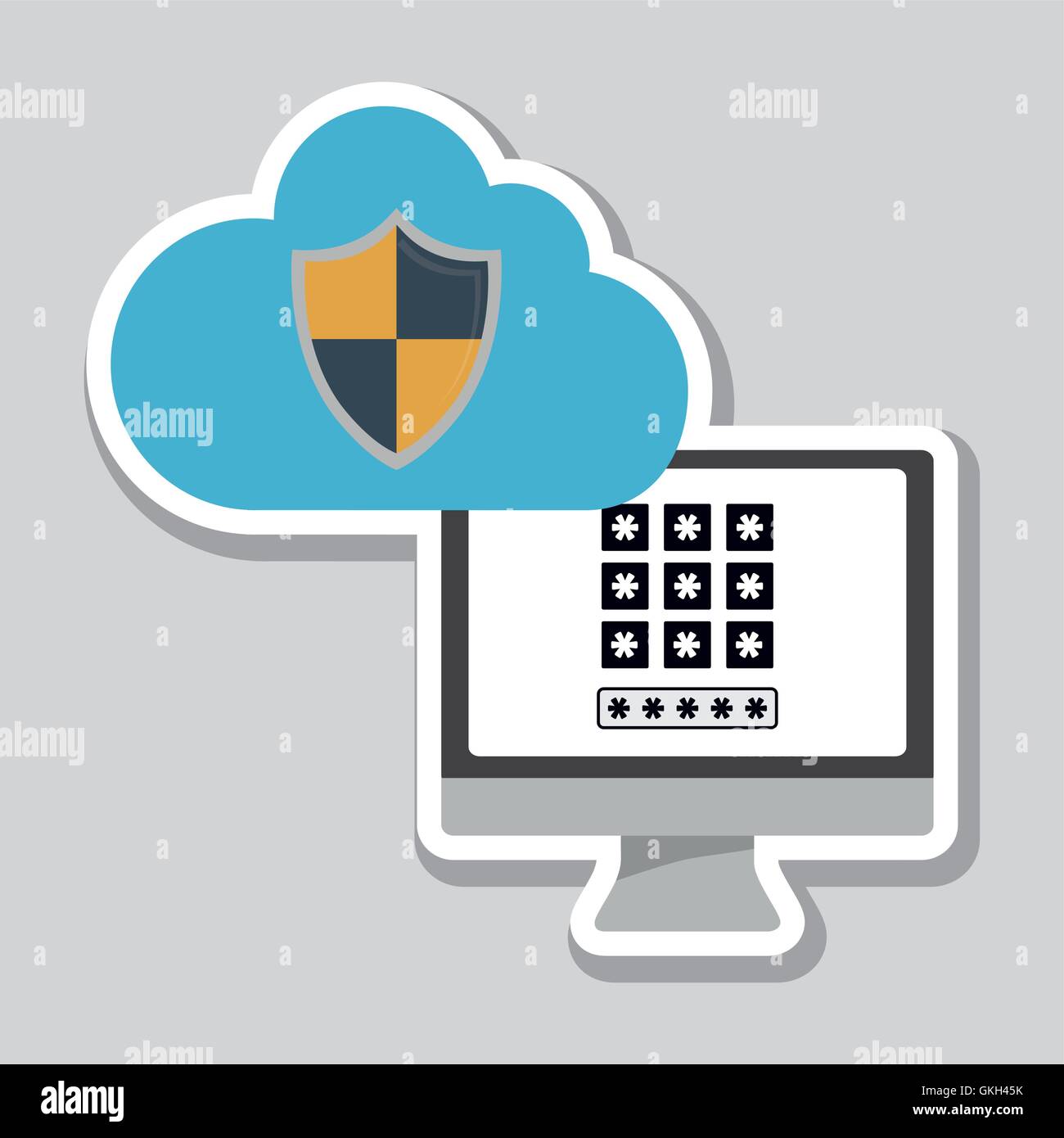 Security system vector design Stock Vector Image & Art - Alamy