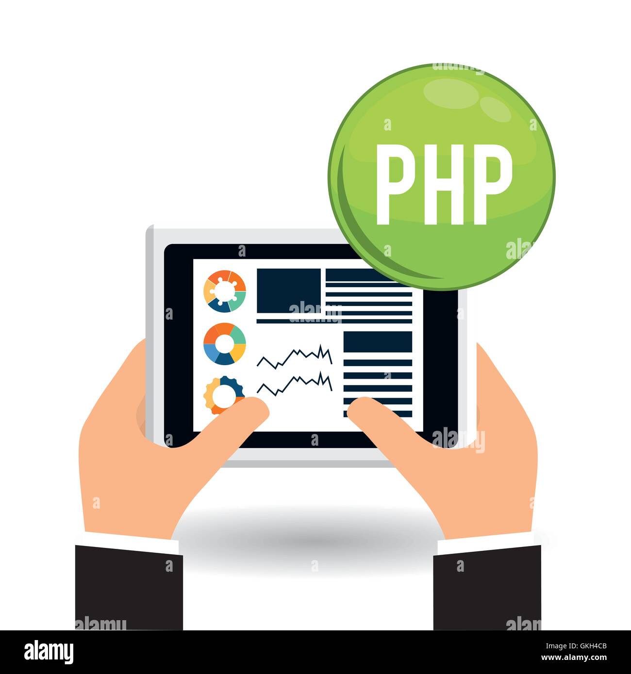 responsive web design over white background, vector illustration Stock ...