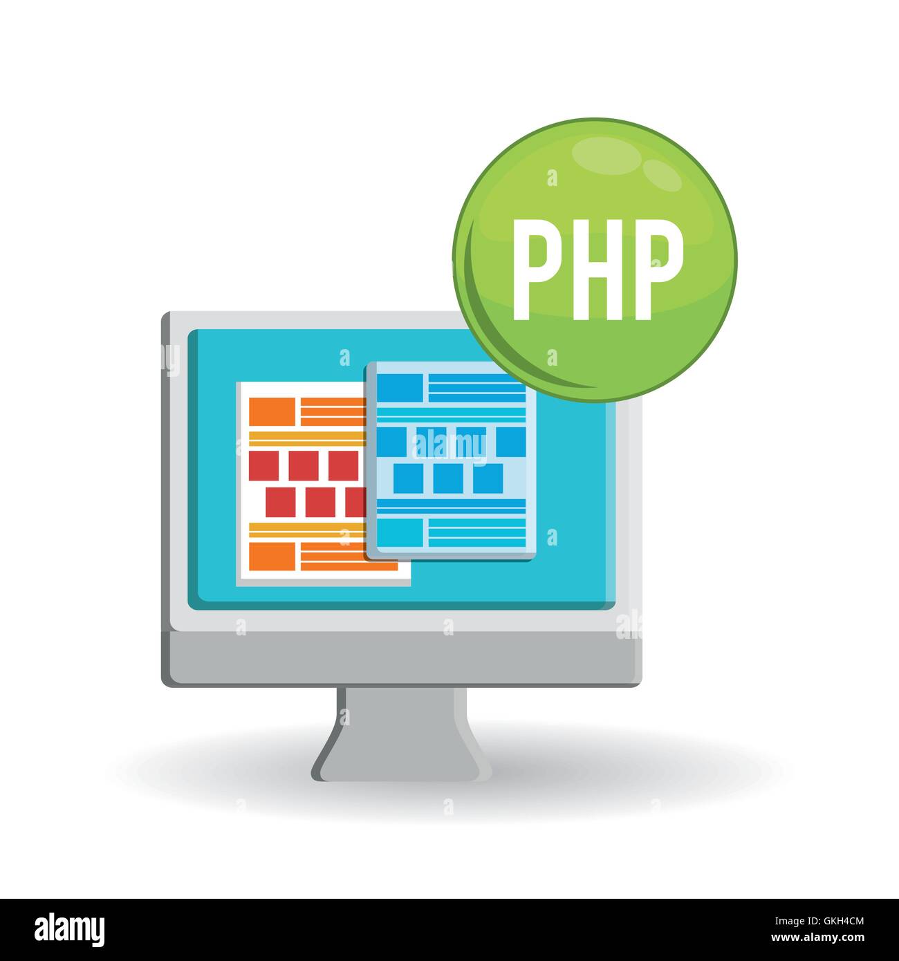 responsive web design over white background, vector illustration Stock ...
