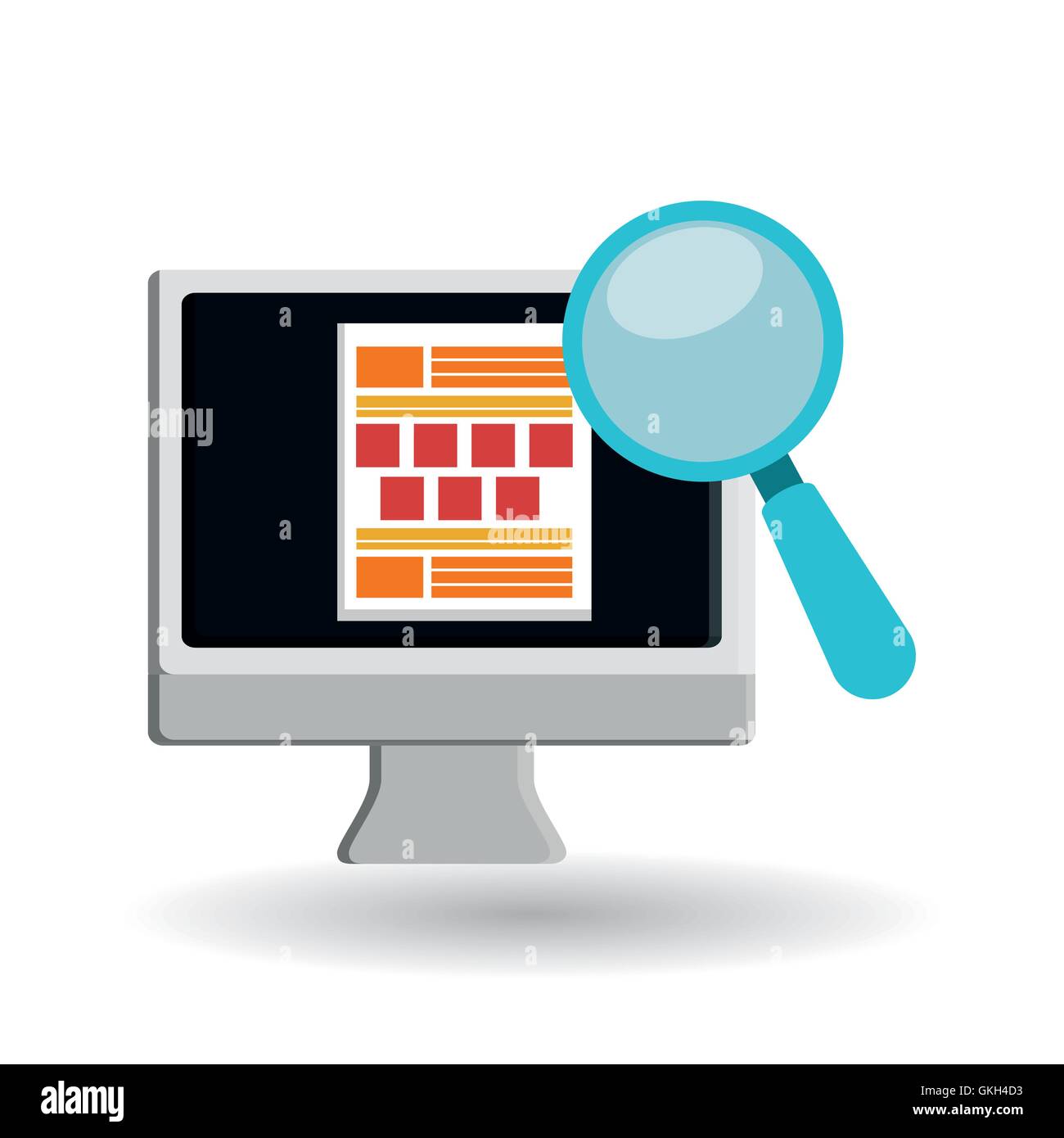 responsive web design over white background, vector illustration Stock ...