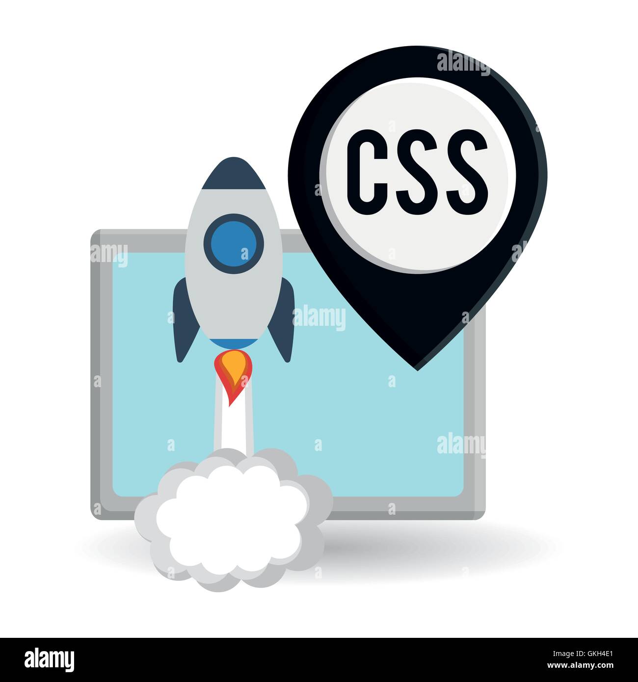responsive web design over white background, vector illustration Stock ...