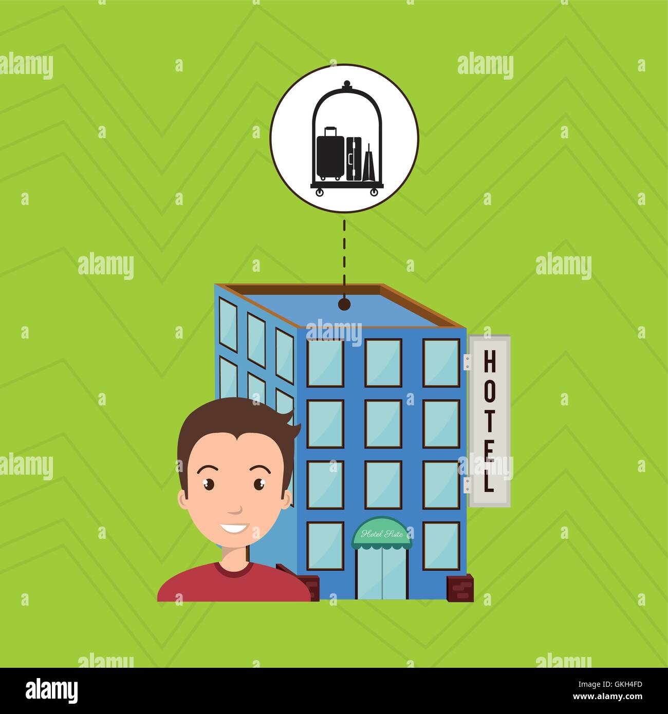 man hotel building service Stock Vector Image & Art - Alamy