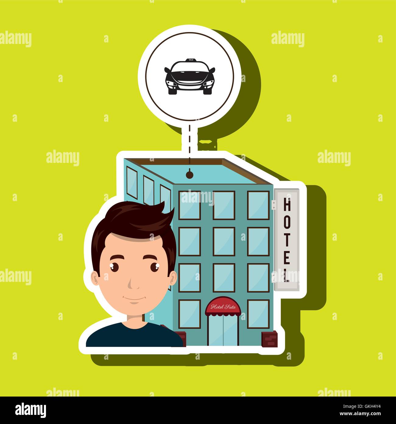 man hotel building service Stock Vector Image & Art - Alamy