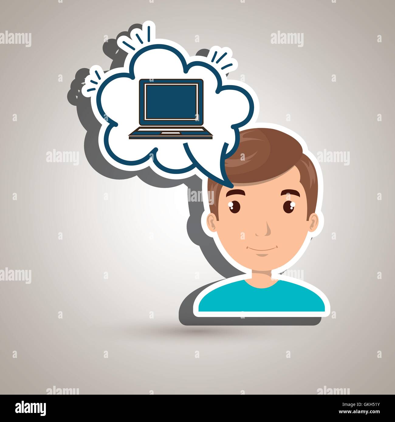 woman technology bubble speak Stock Vector Image & Art - Alamy