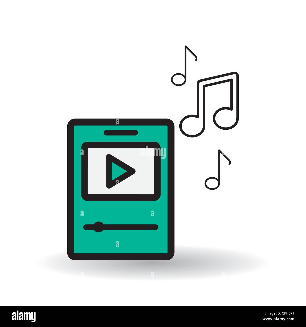 Graphic design of music , vector illustration Stock Vector Image & Art ...