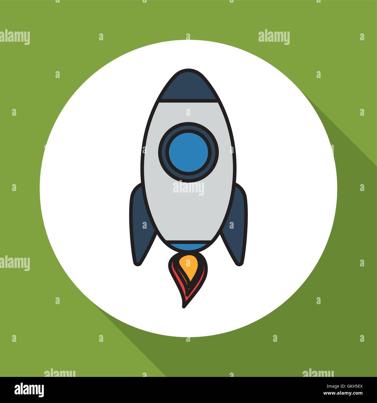 Graphic design of rocket , vector illustration Stock Vector Image & Art ...
