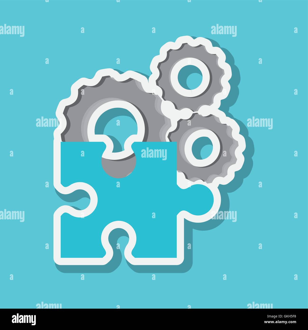 Graphic design of puzzle , vector illustration Stock Vector Image & Art ...