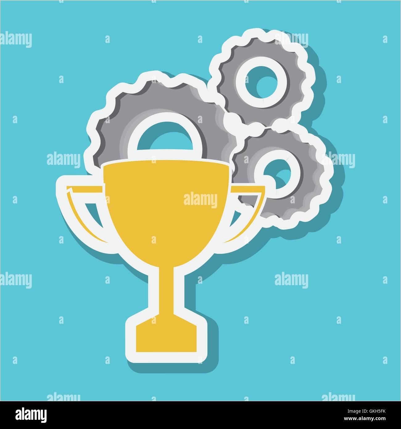 Graphic design of trophy, vector illustration Stock Vector Image & Art ...