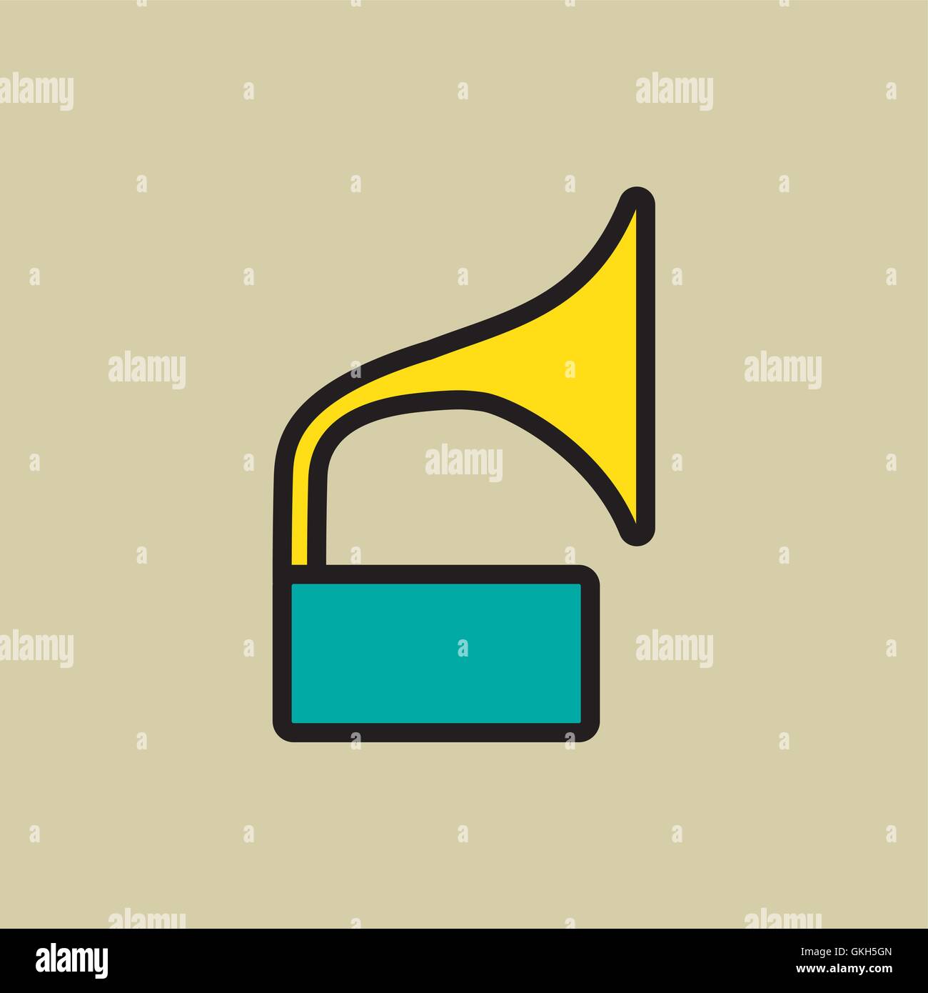 Graphic design of music , vector illustration Stock Vector Image & Art ...