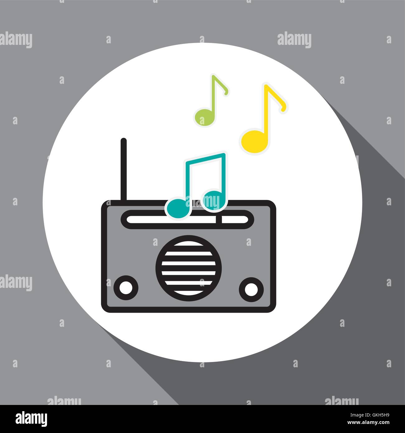 Graphic design of music , vector illustration Stock Vector Image & Art ...