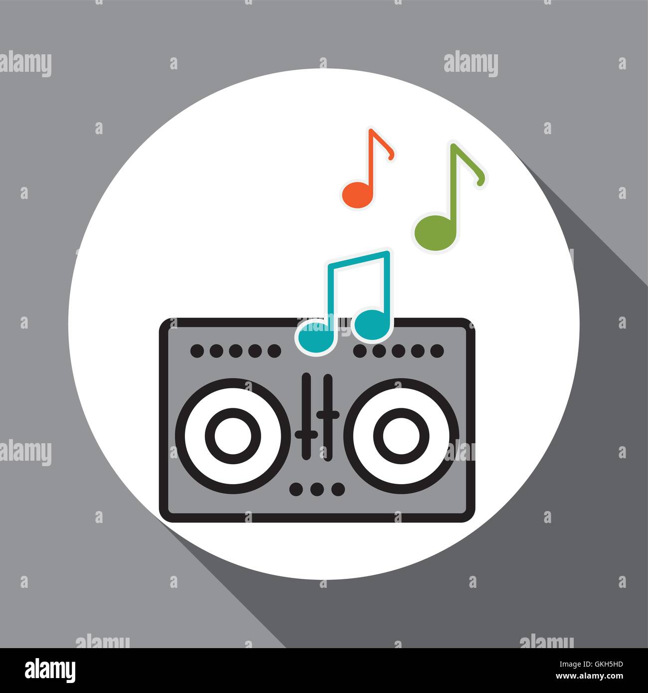 Graphic design of music , vector illustration Stock Vector Image & Art ...