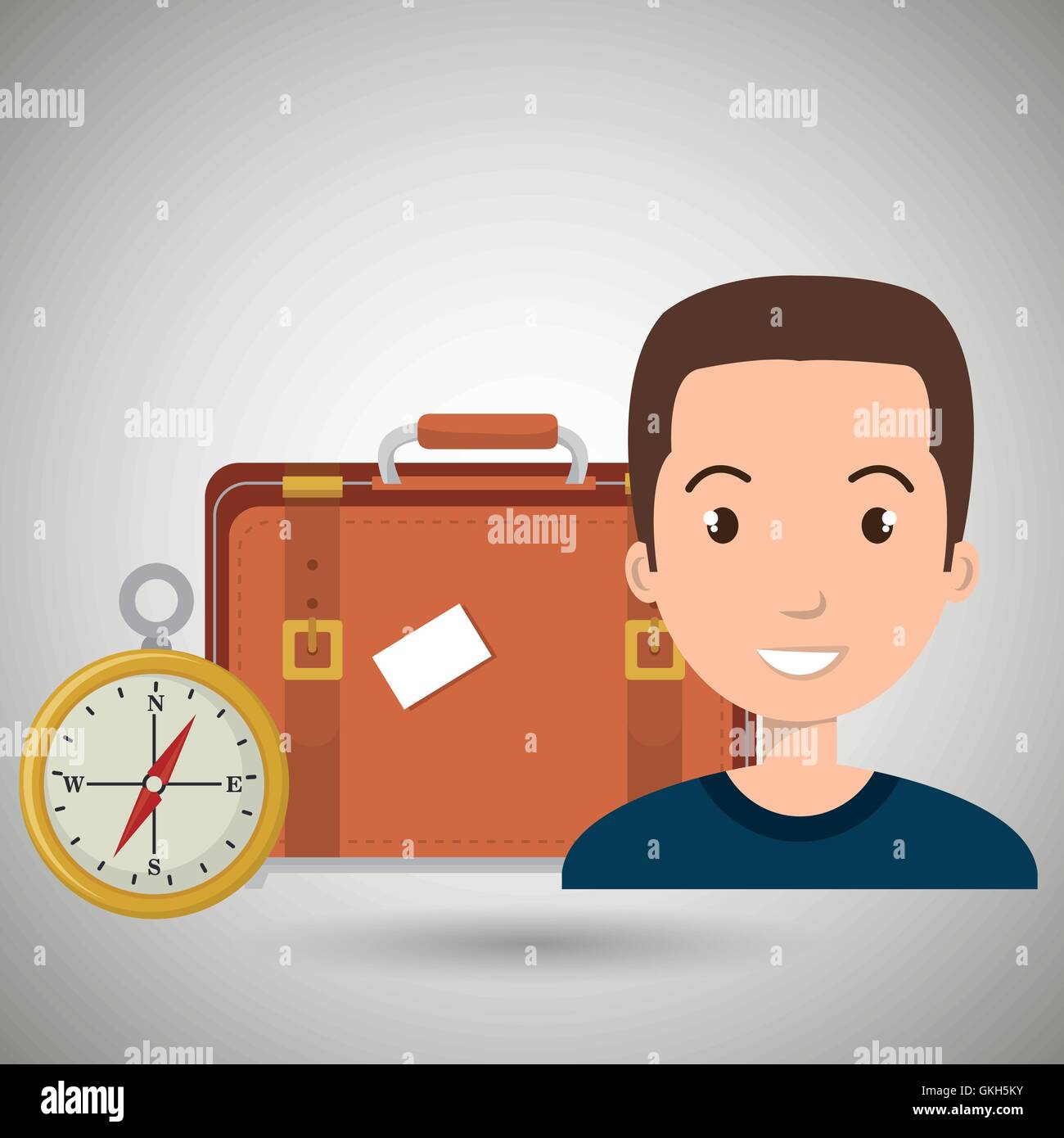 woman bag compass travel Stock Vector Image & Art - Alamy