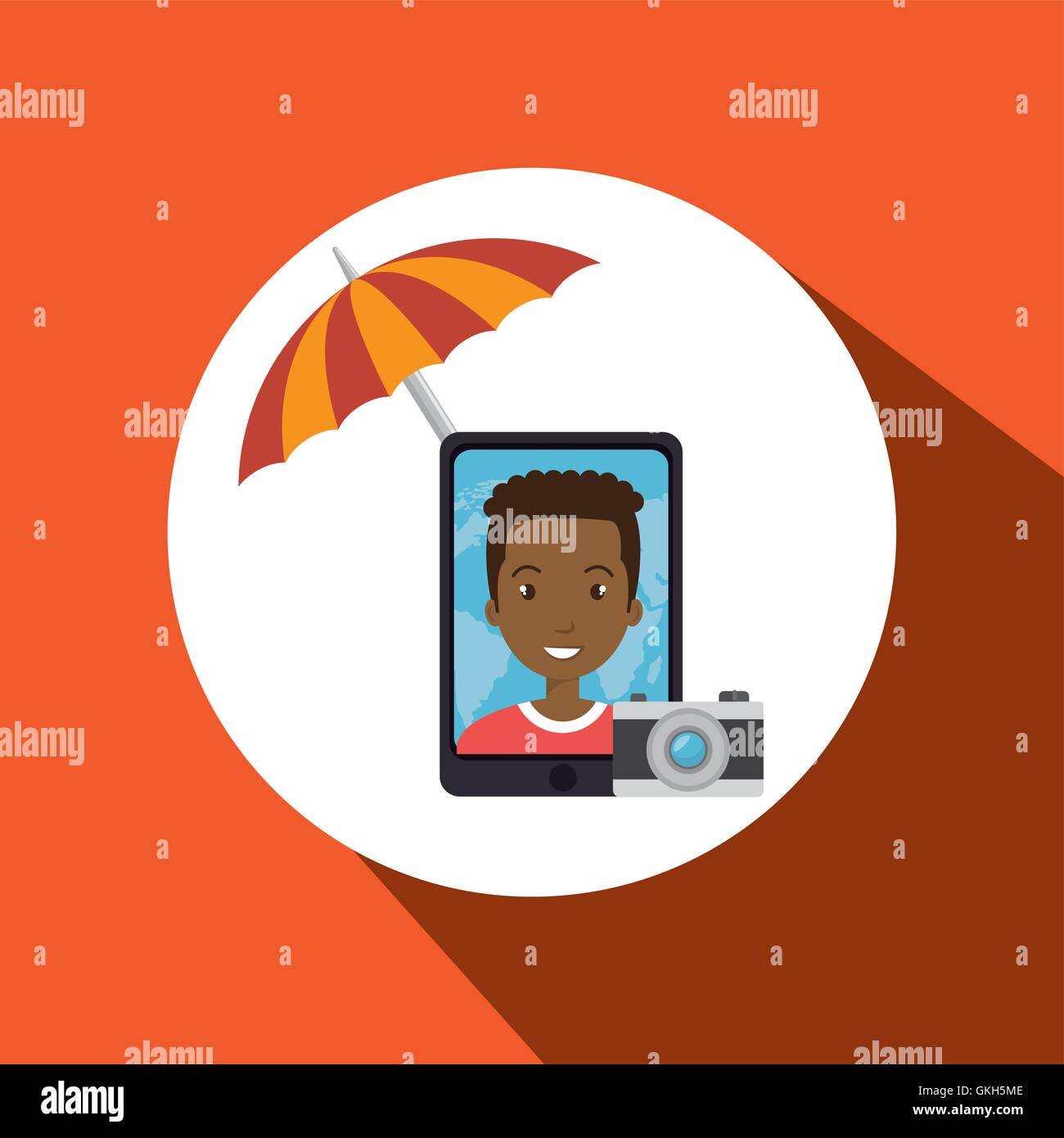 Elegant man professional camera Stock Vector Images - Alamy