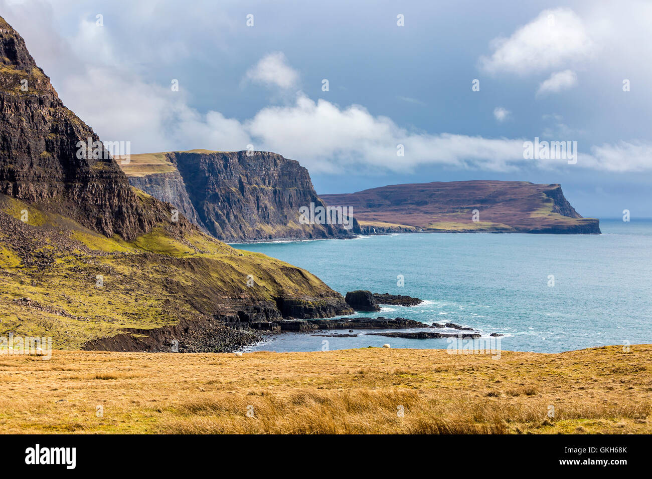 Waterstein Head seen from Neist Point, Highland, Scotland, United ...