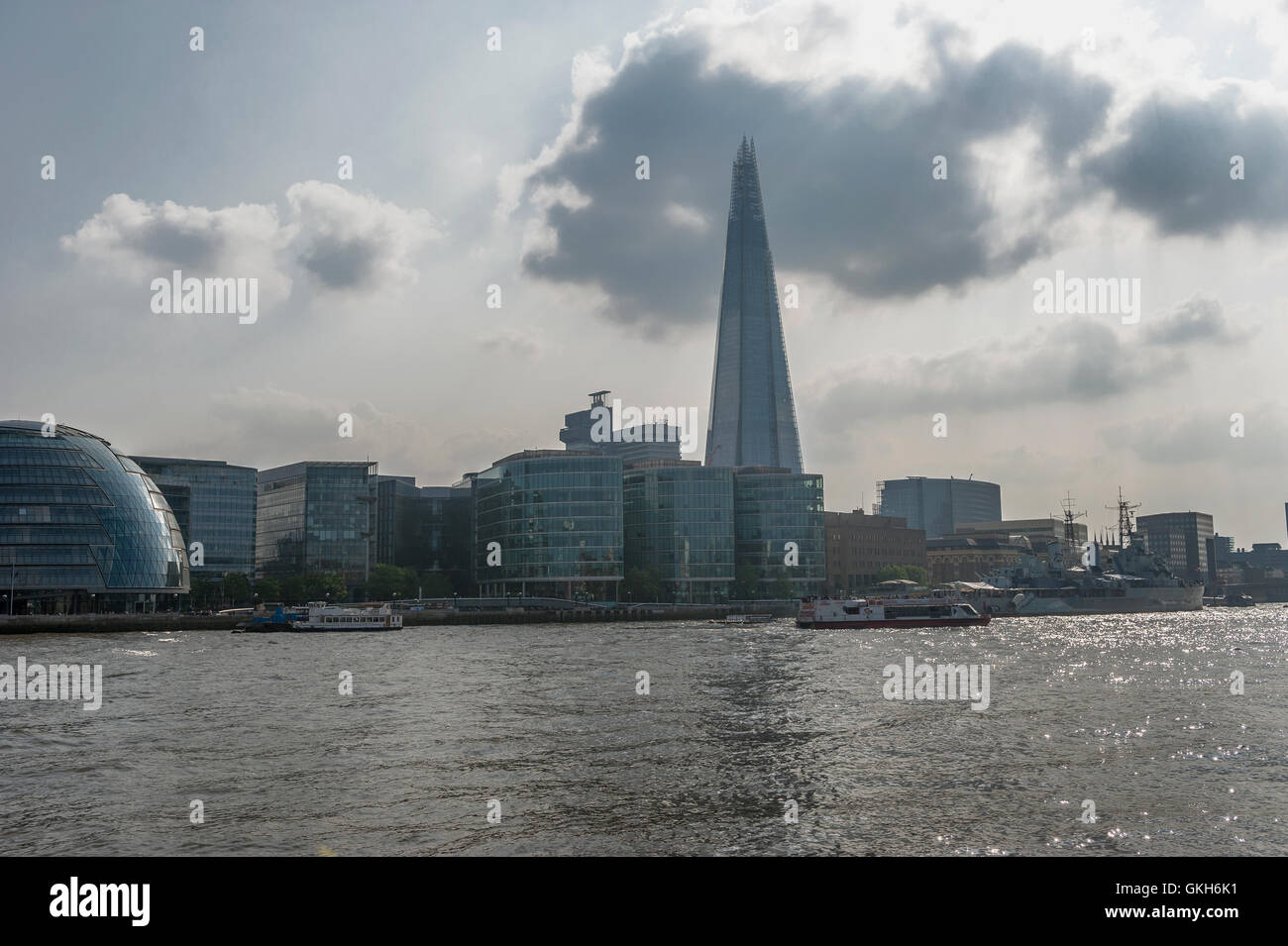London skyline on a gloomy day Stock Photo - Alamy