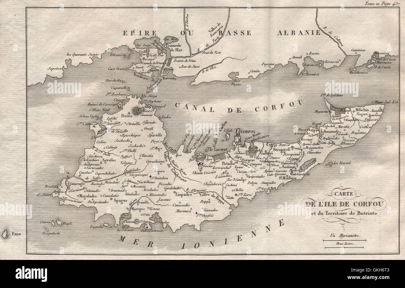 Old Map Of Corfu High Resolution Stock Photography and Images - Alamy