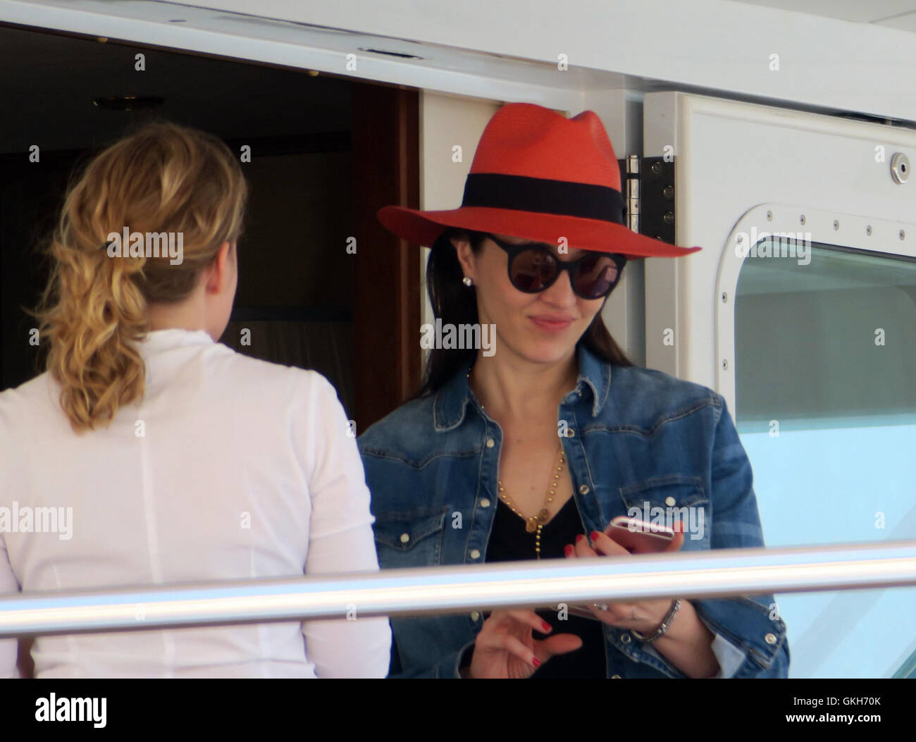 Bernie Ecclestone and his wife Fabiana Flosi on vacation in Trogir ...
