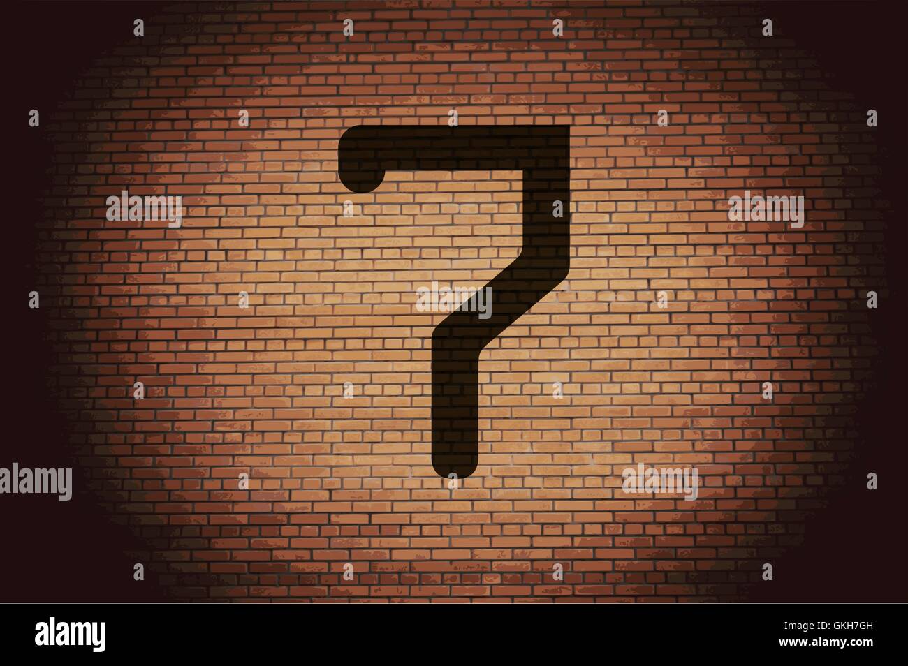 number seven icon symbol Flat modern web design with long shadow and ...