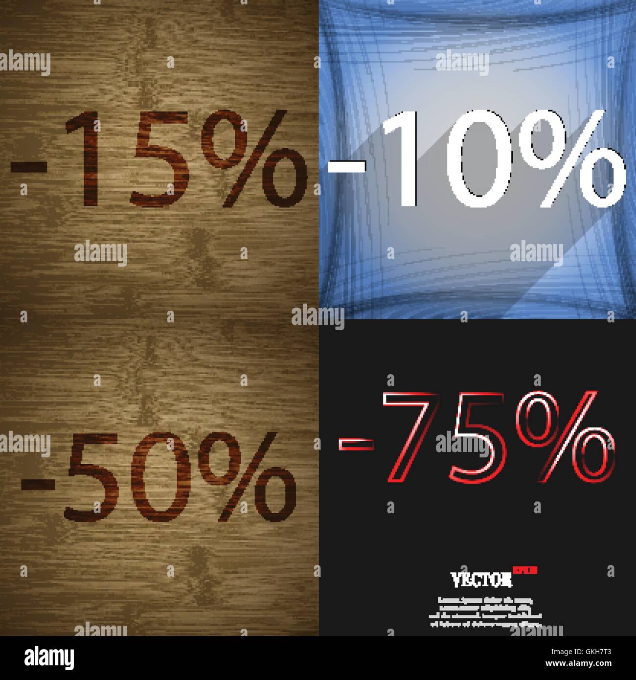 Set of Holiday discounts, store a percentage of sales. On abstract ...