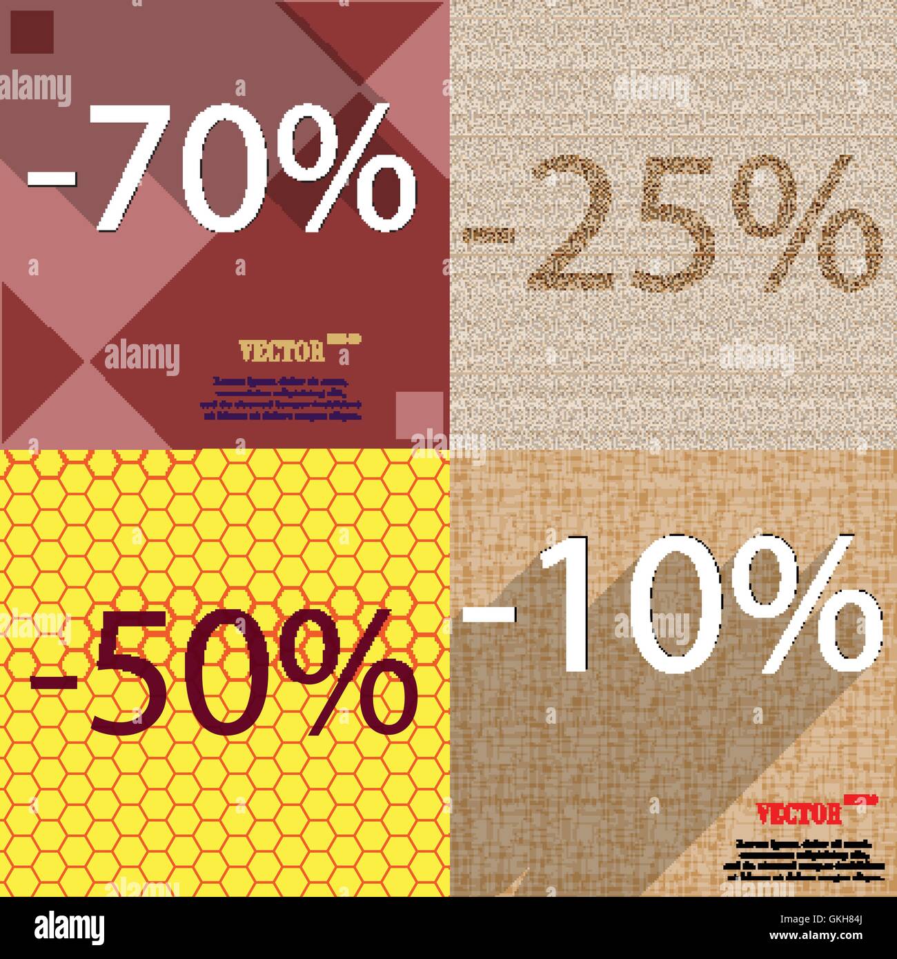 Set of Holiday discounts, store a percentage of sales. On abstract ...