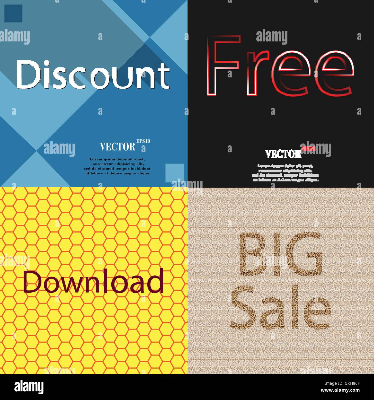 Set of the most popular web design icons on abstract background Stock ...