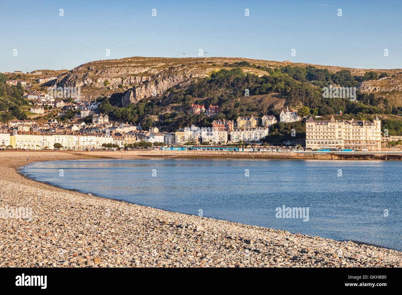 Llandudno, the Great Orme and the Grand Hotel, Conwy, Wales, UK Stock ...