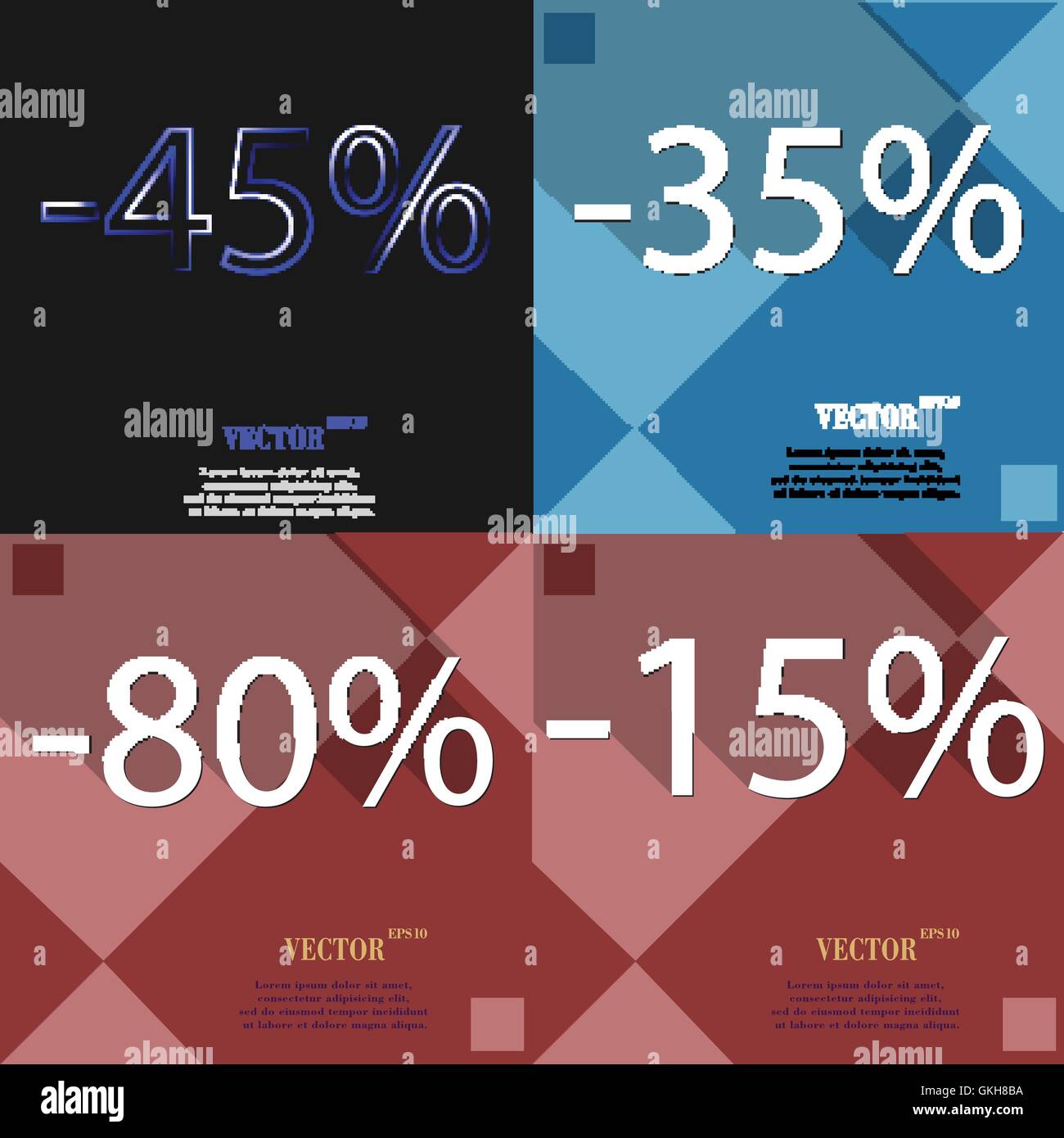 Set of Holiday discounts, store a percentage of sales. On abstract ...