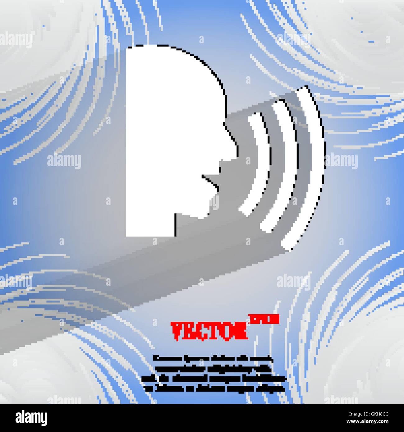 talking. Flat modern web design on a flat geometric abstract background ...