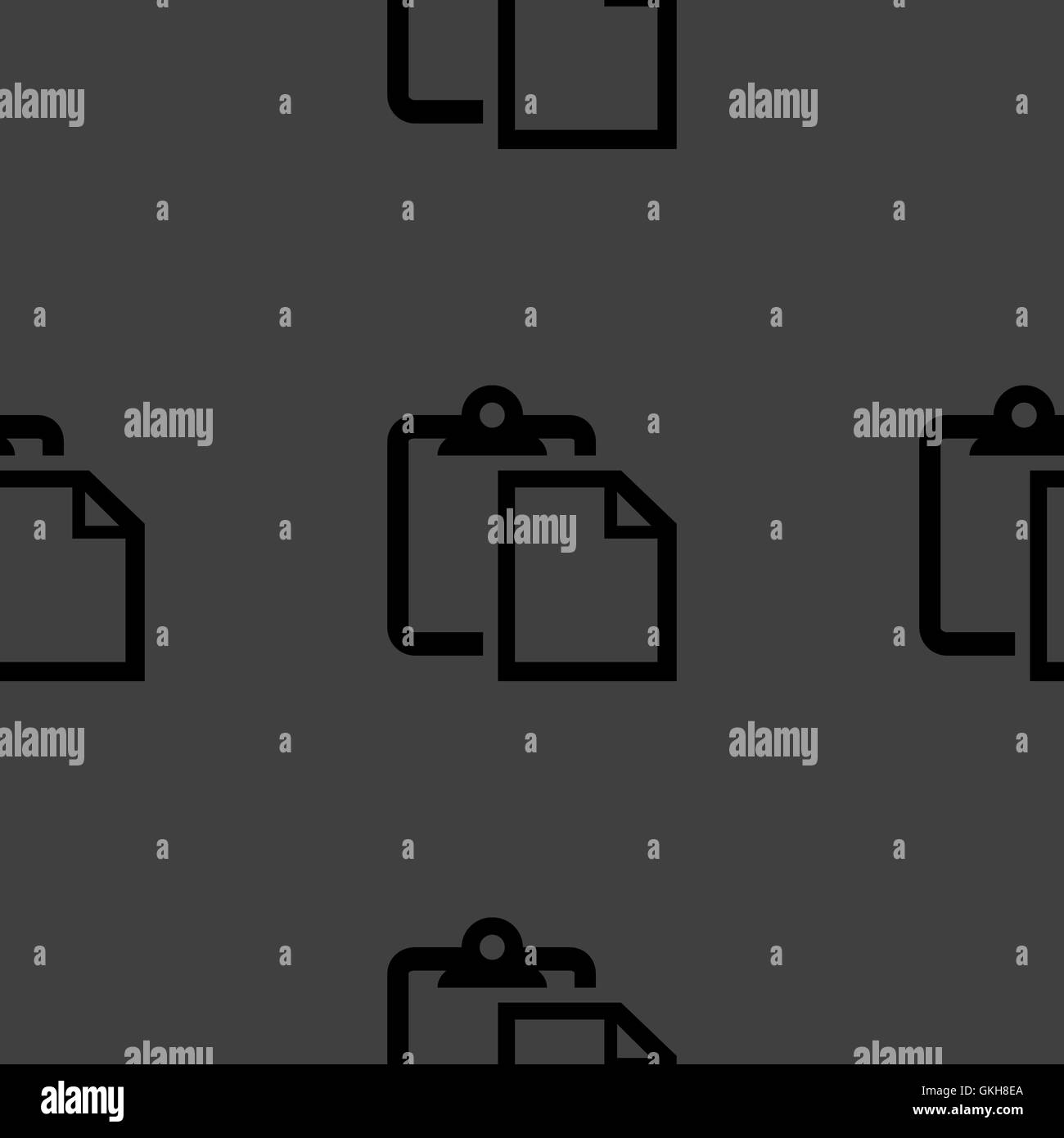 blank paper web icon. flat design. Seamless pattern Stock Vector Image & Art - Alamy