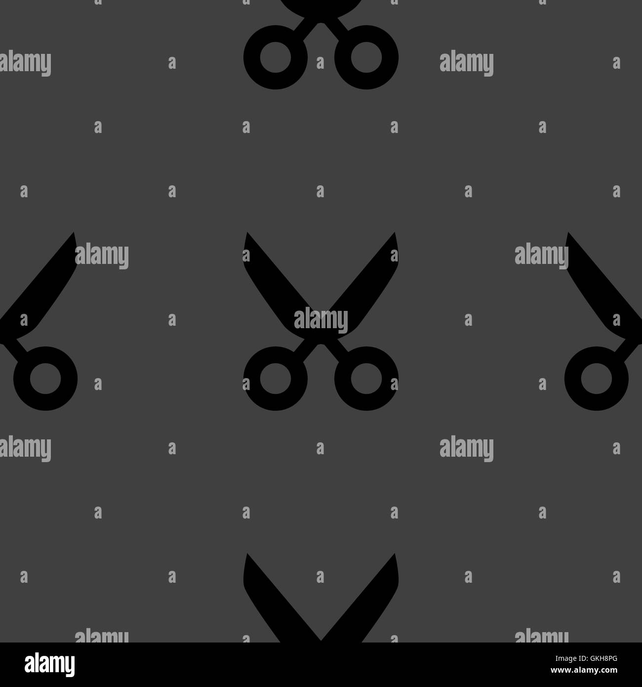 Scissors web icon. flat design. Seamless pattern Stock Vector Image & Art - Alamy