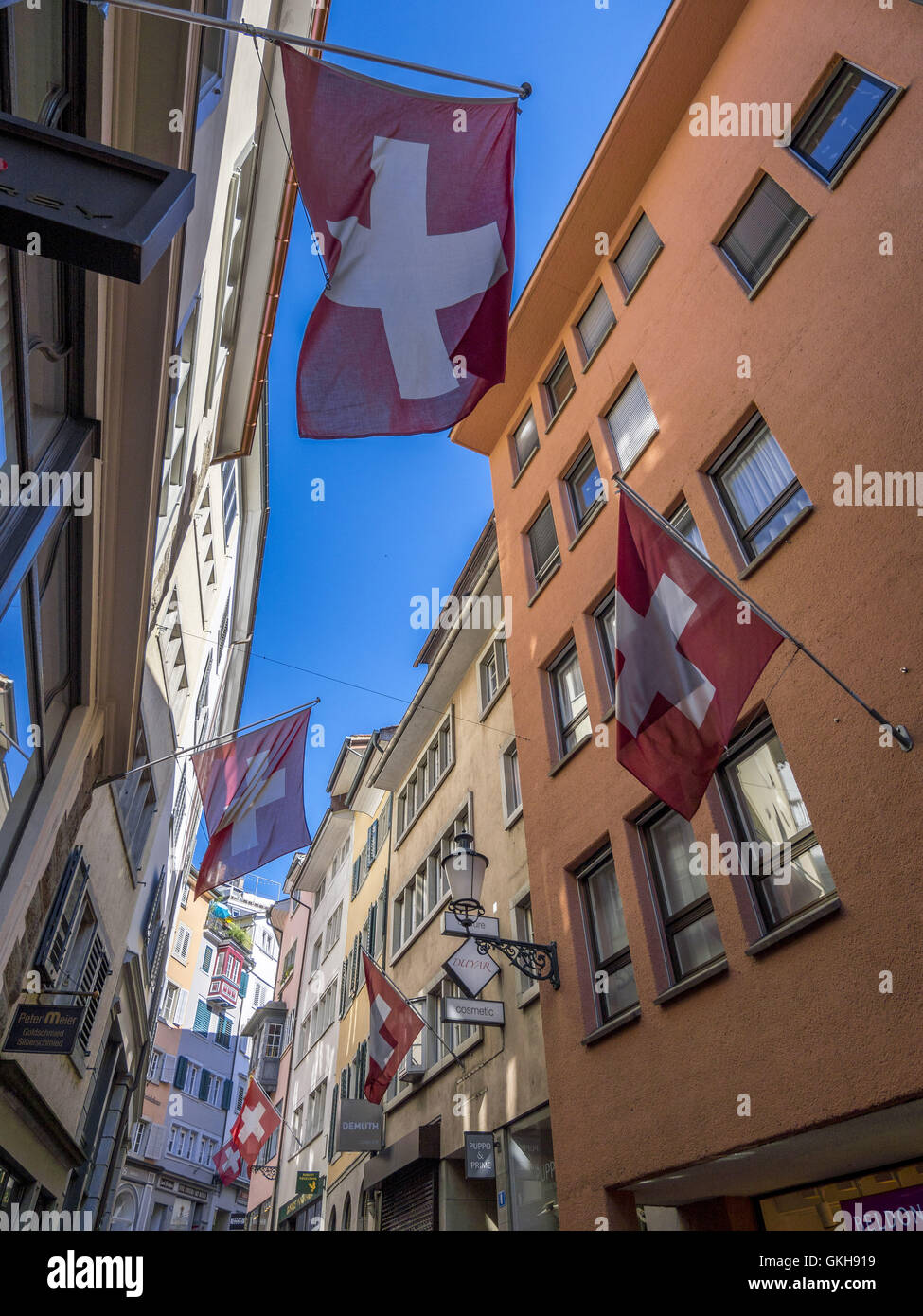 Swiss flags building hi-res stock photography and images - Alamy