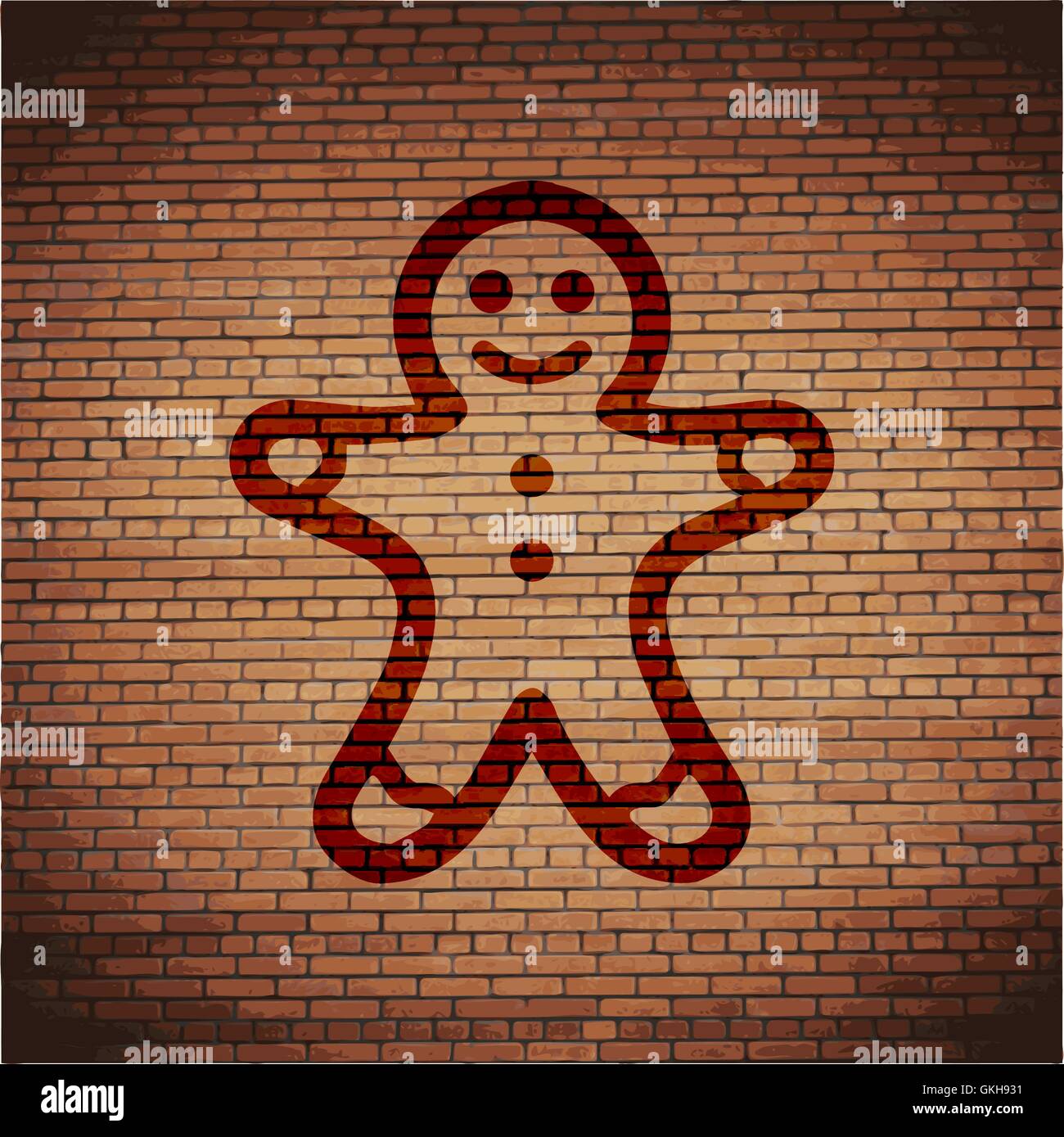 Gingerbread. Flat modern web button and space for your text Stock ...