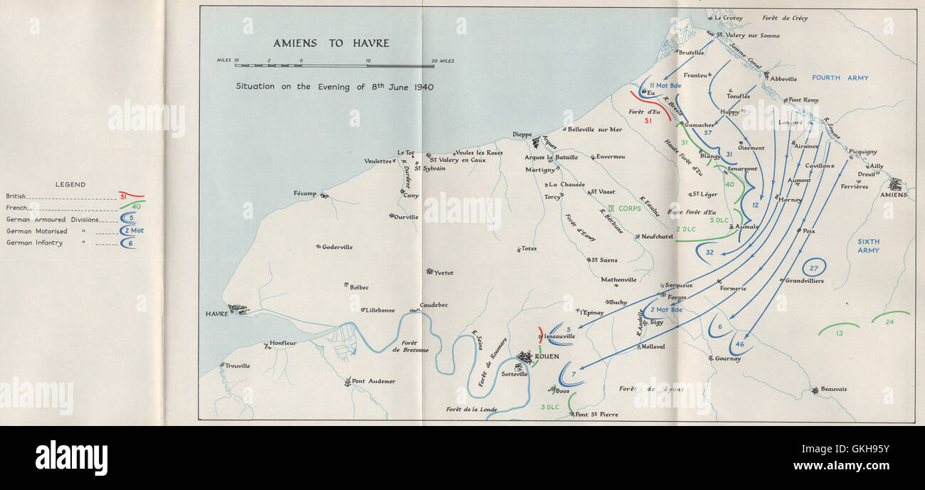 France 1940 map hi-res stock photography and images - Alamy