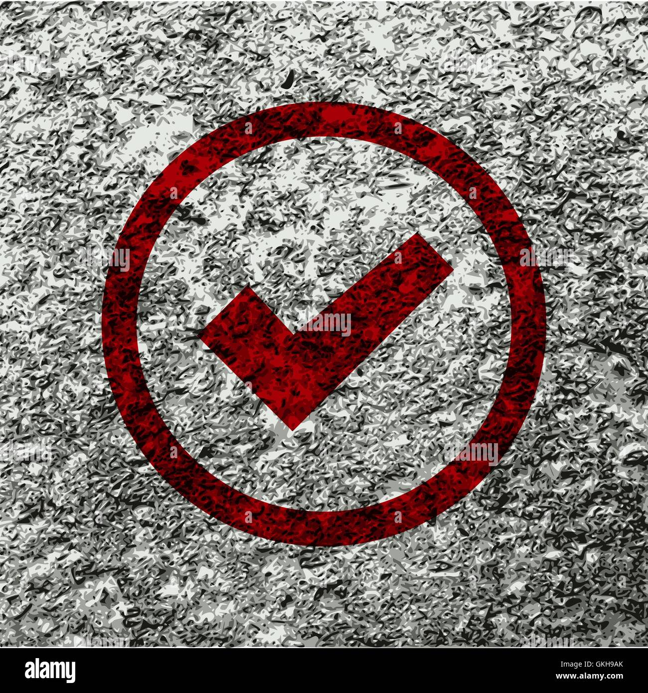 check mark. Flat modern web button and space for your text Stock Vector ...